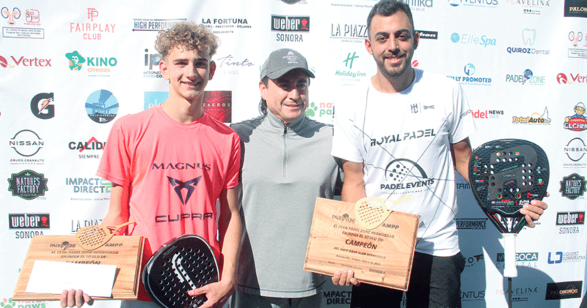 Ganadores del Grand Slam de Pádel en Hermosillo