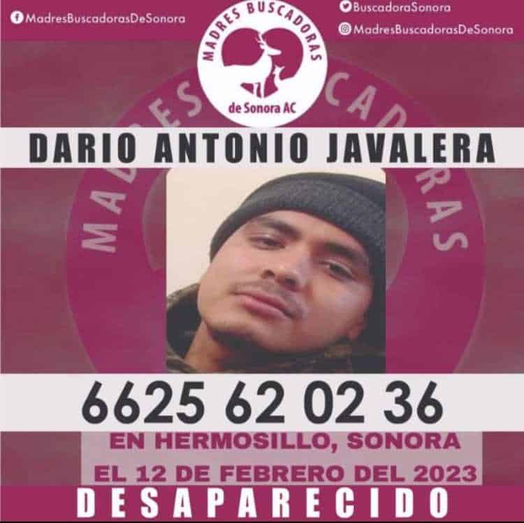 Buscan a Dario Javalera, joven desaparecido en Hermosillo