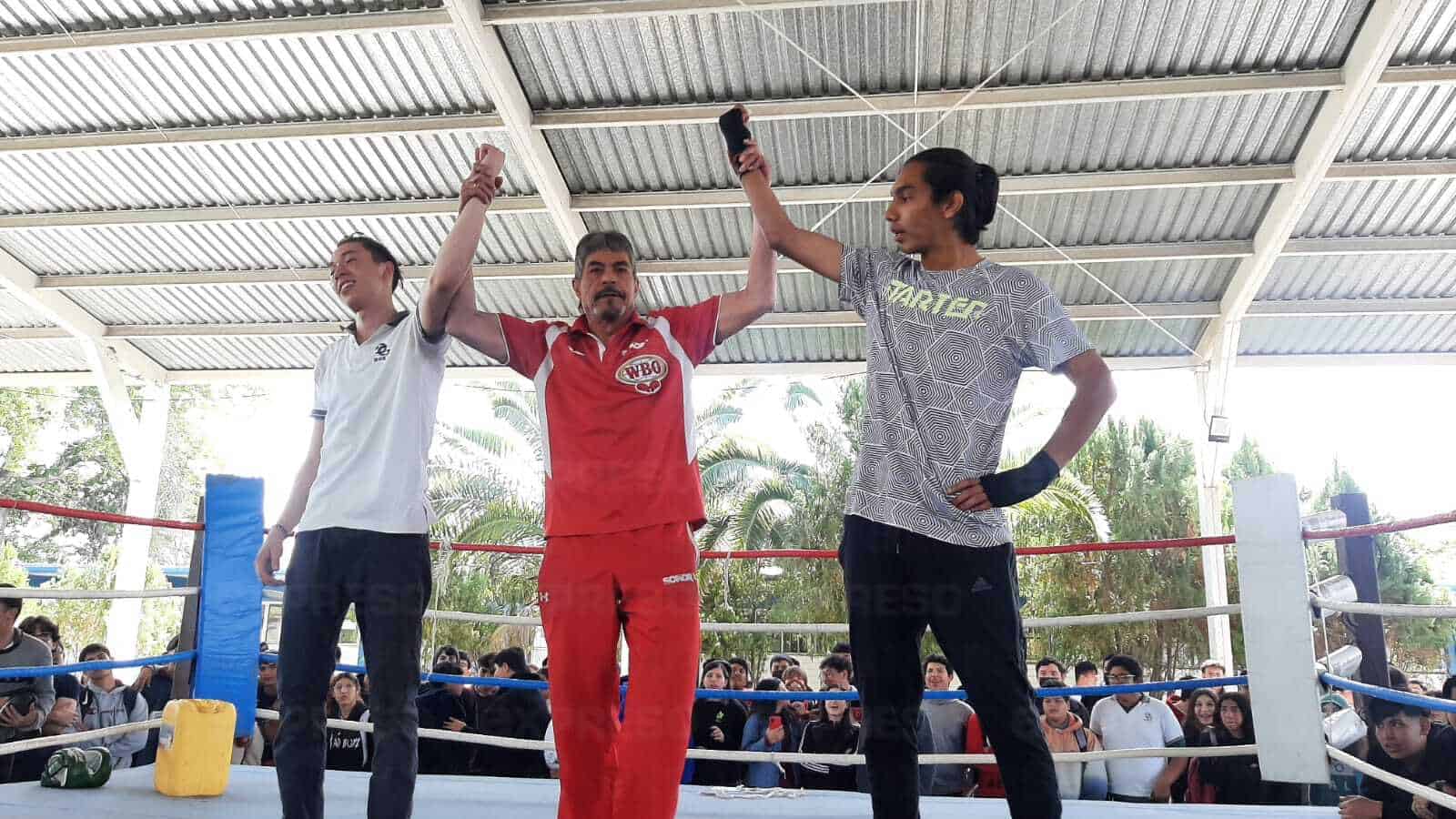 Llevan taller de box a estudiantes del Cbtis 132